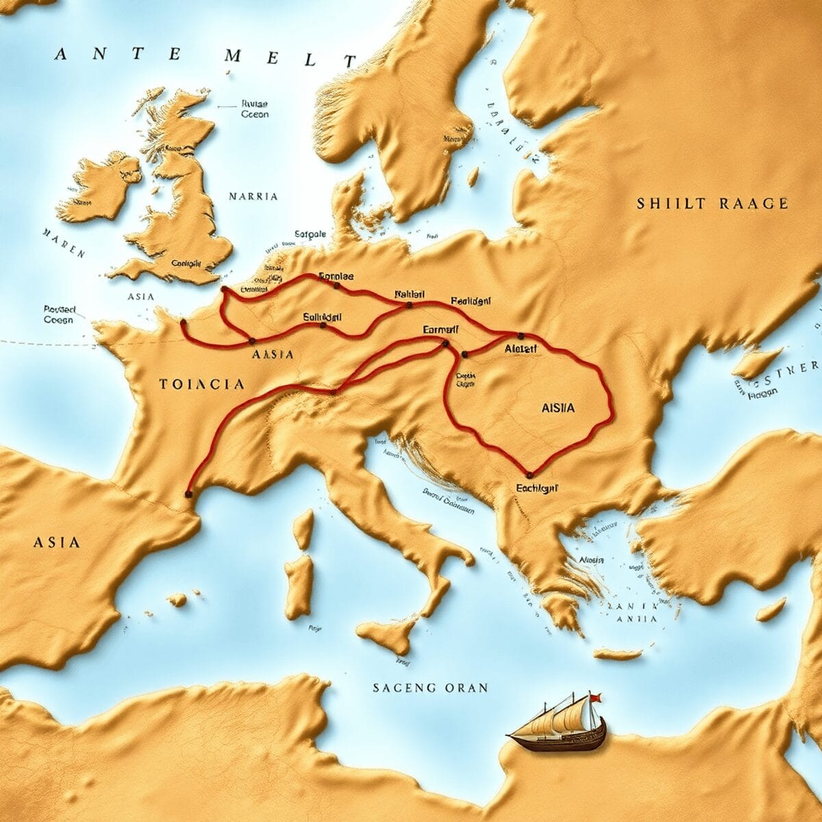 Trade Routes of the Roman Empire: Silk Road Connections and Maritime ...